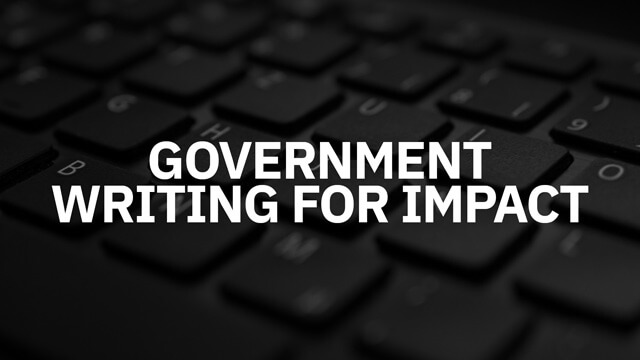 Government Writing For Impact - Book Online Today! - AIM